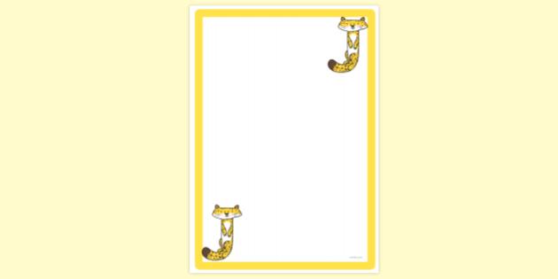 FREE! - Letter J Images Page Border | Page Borders | Animal | Twinkl