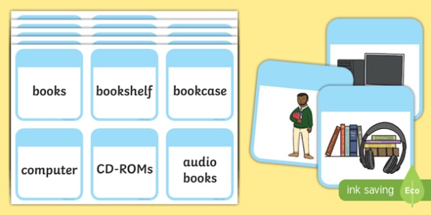 Library Role Play Word Matching Game