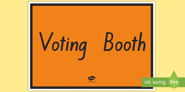 Voting Booth Display Poster (Teacher-Made)