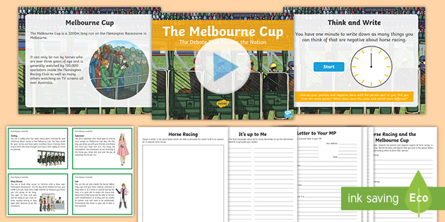 The Melbourne Cup Debate Activity Pack - Primary Resource