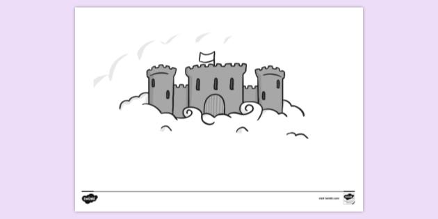 FREE! - Castle on the Cloud Colouring Sheet | Colouring Pages