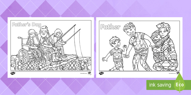 Father's Day Mindfulness Colouring Pages (teacher made)