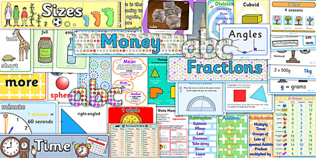 Junior Maths Display Pack (teacher made)