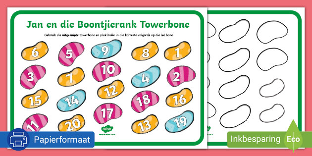 Jan en die Boontjierank Towerbone Rangorde 1-20