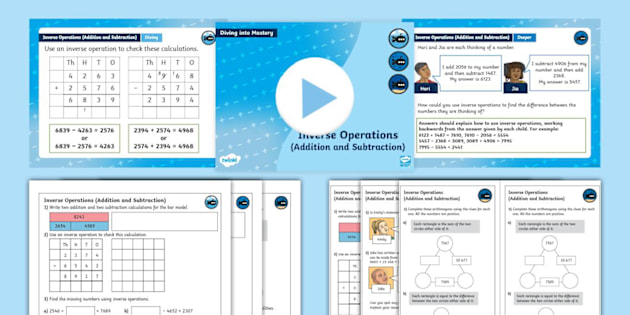 Addition and Subtraction Parent Guide and Activity Ideas - Year 5 Subject
