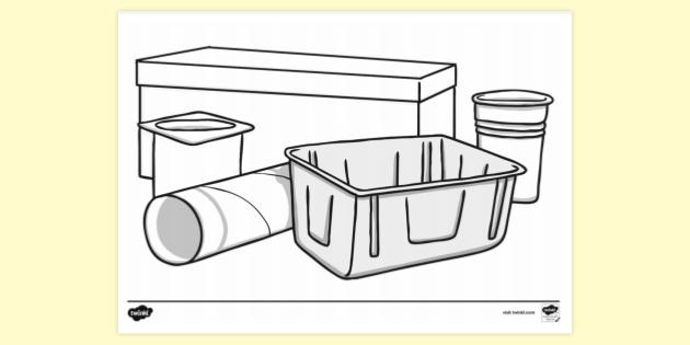 FREE! - Materials Colouring Sheet | Colouring | Twinkl Resources