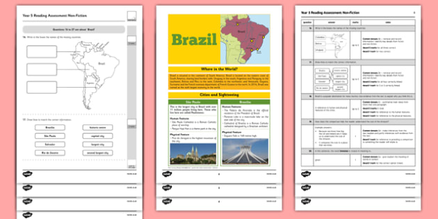 Year 5 Term 3 Non Fiction Reading Assessment