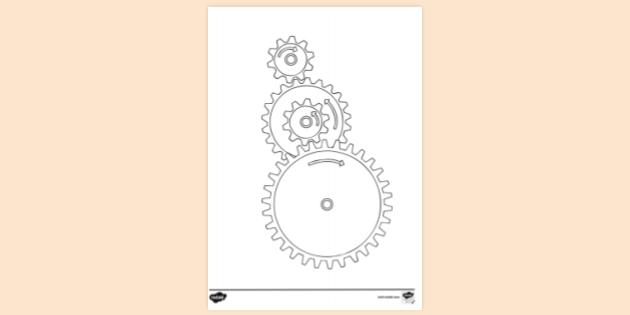 FREE! - Gears Colouring Sheet | Colouring Sheets
