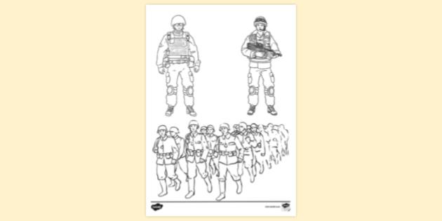 FREE! - Army Colouring Page | Colouring | Colouring Sheets