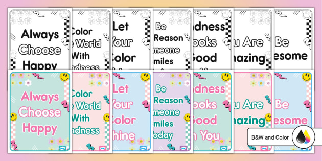 Retro 90s Inspirational Posters (teacher made)