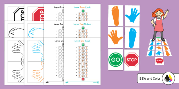 Sensory Pathway Mat Hands And Feet Hopscotch Mat - Sensory Pathway ...