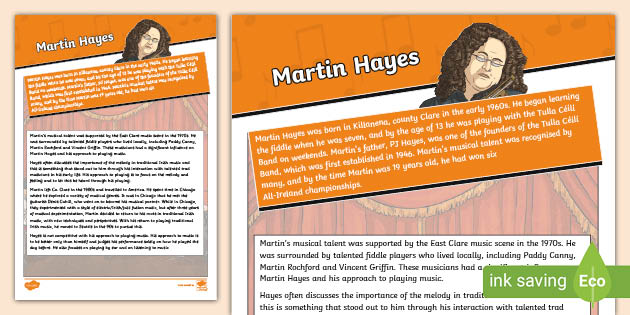 Martin Hayes Comprehension