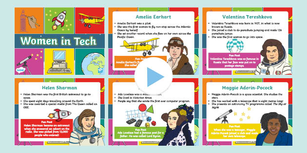 EYFS Activity PowerPoint Women in Tech (teacher made)