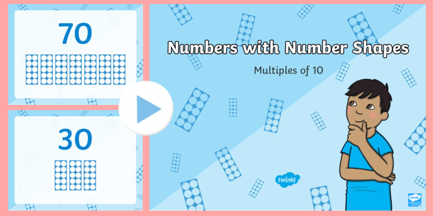 Counting in 10s With Number Shapes Activity PowerPoint - Numbers with ...