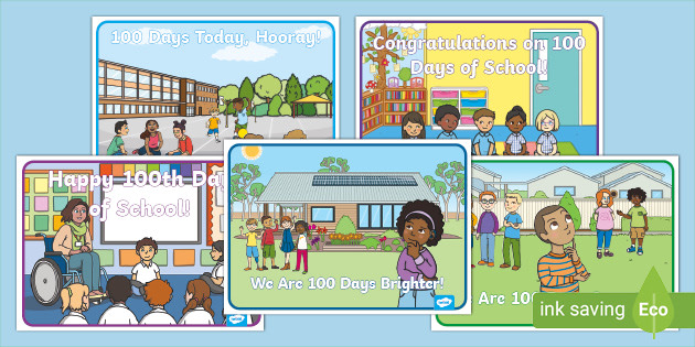 100 Days of School Slogan | 100 Days of School Posters