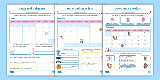 Time Calendar Worksheets Ks2 Six Resources For Teaching And Learning
