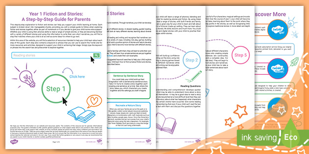 Year 1 Fiction and Stories: A Step-by-Step Guide for Parents