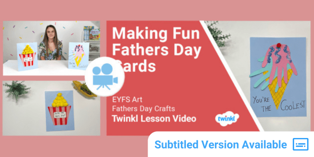 FREE! - Fun Father’s Day Cards | Kindergarten Video Lesson