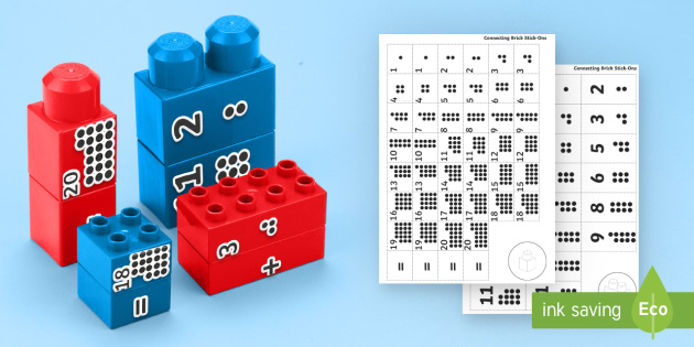 Maths Addition Connecting Bricks Game (teacher made)