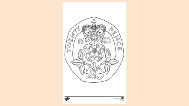 FREE! - Coin Colouring Sheet | Colouring Sheets
