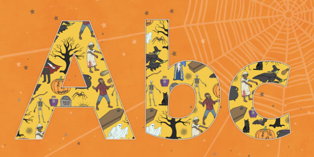 FREE! - Halloween Themed A4 Display Lettering-halloween, themed, A4 ...