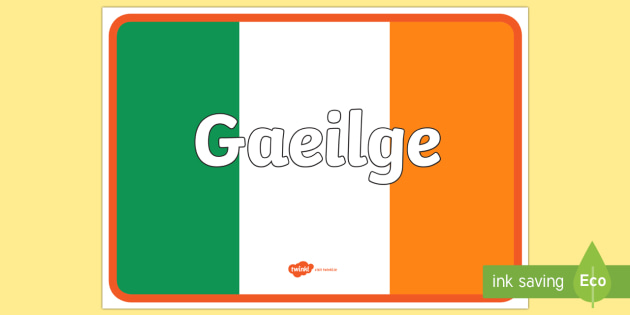 Gaeilge Display Sign (teacher made)