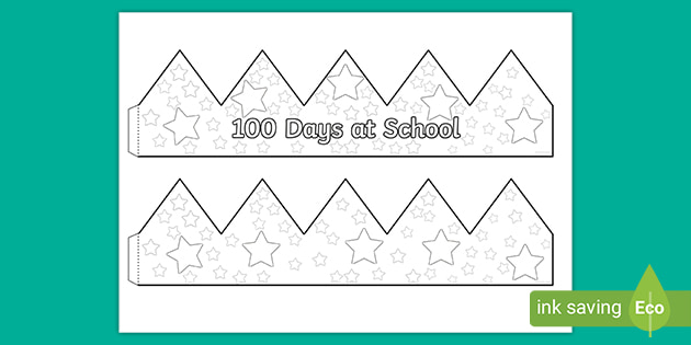 Starry 100 Days Crown (teacher made)