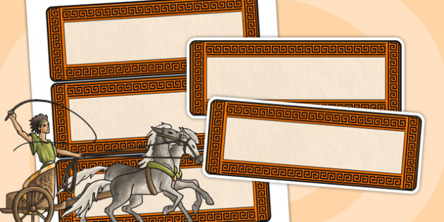 Ancient Greece Editable Labels (teacher made)