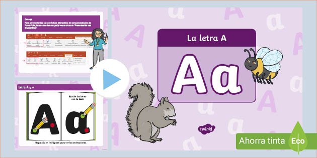 PowerPoint: La letra A (creat de profesori)