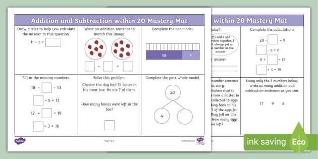 Addition and Subtraction Parent Guide and Activity Ideas - Year 2 Subject