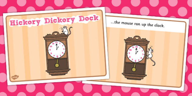 Hickory Dickory Dock Sequencing - Hickory Dickory Dock, nursery