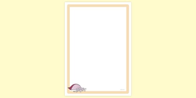 FREE! - Chopped Red Onions Page Border | Page Borders | Twinkl