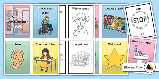 Autism Behavior Cue Chart Autism Professional Learning & Universal