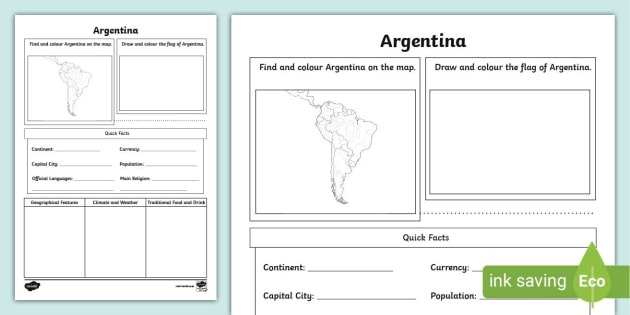 KS2 Argentina Research Activity (teacher made)