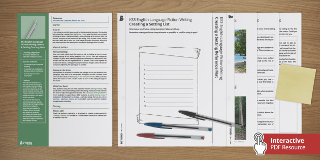 KS3 English Language Fiction Writing Lesson 4: Setting