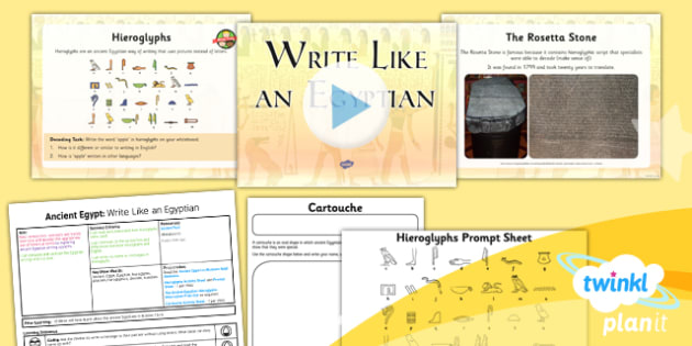 History: Ancient Egypt: Write Like an Egyptian LKS2 Lesson Pack 5
