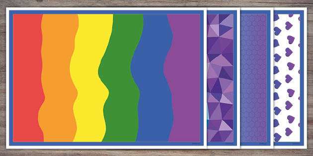Rainbow Placemats (Teacher-Made)