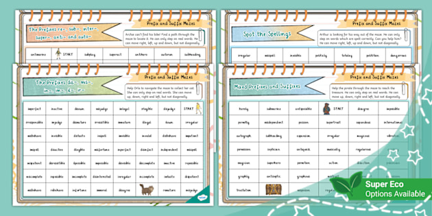 Year 3 Prefixes and Suffixes Parent Guide and Activity Ideas - Twinkl ...