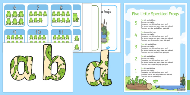Five Little Speckled Frogs - Five Little Speckled Frogs resources. - Five