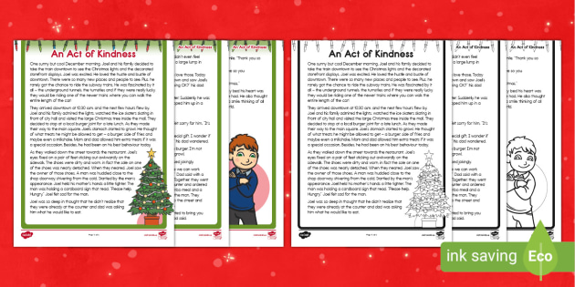 Kindness Reading Passages | twinkl.com.au