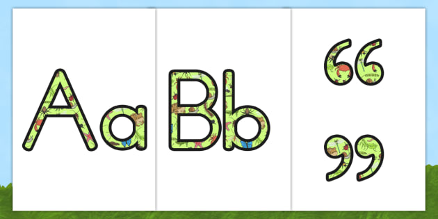 Minibeasts Display Lettering (teacher made)