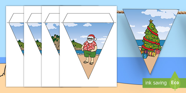 New Zealand Christmas Bunting (teacher made)