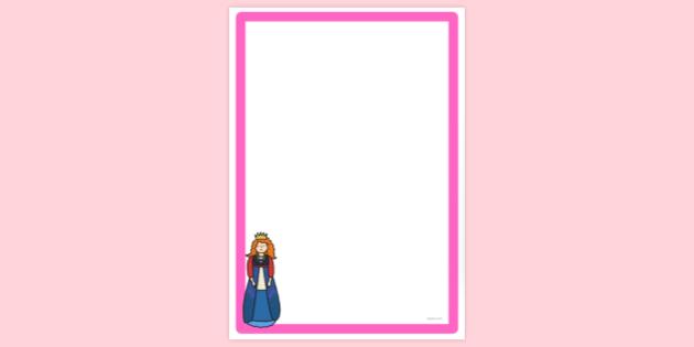 FREE! - Queen Sleeping Beauty Page Border | Twinkl Page Border