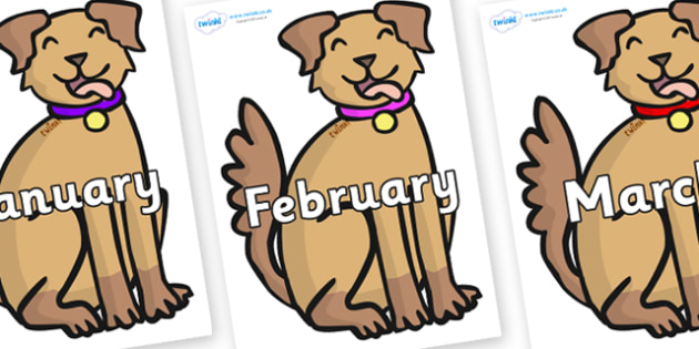 Months of the Year on Dogs