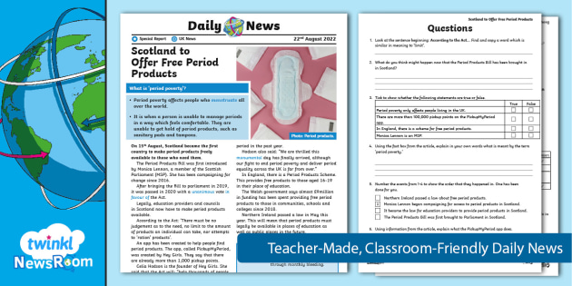 Free Period Products | twinkl.co.uk