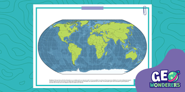 Geography World Map • Twinkl.com.au