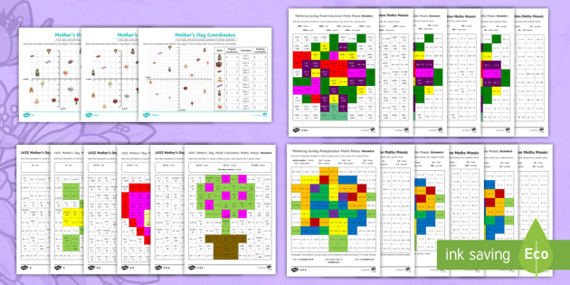 KS2 Mother's Day Themed Maths Activity Pack (teacher made)