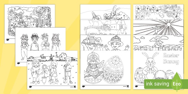 Hojas de colorear: La Pascua (teacher made)