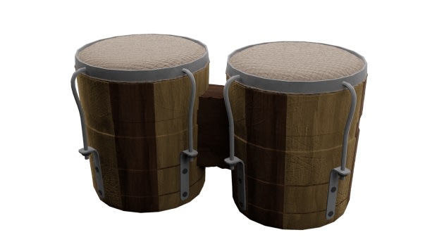 Bongos Augmented Reality (AR) Quick Look Model Educational Teaching ...