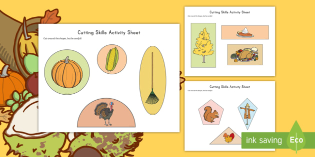 Fall Cutting Skills Activity (teacher made)